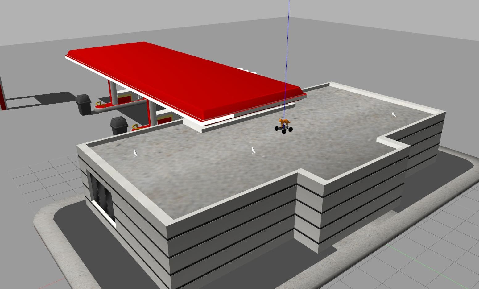 Autonomous Scarecrows: Robot on a roof - Asimovo